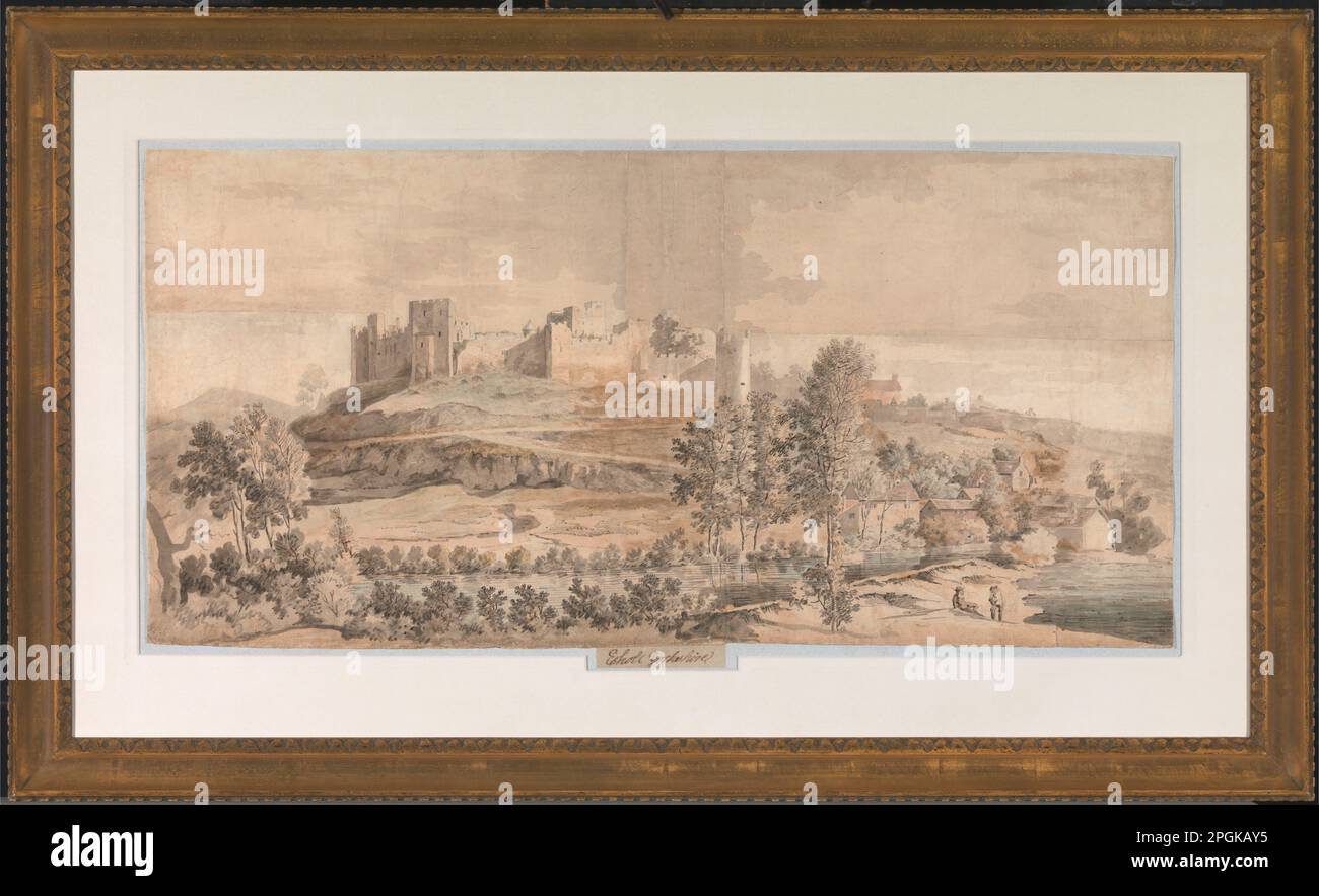 Ludlow Castle by Samuel Scott Stock Photo - Alamy