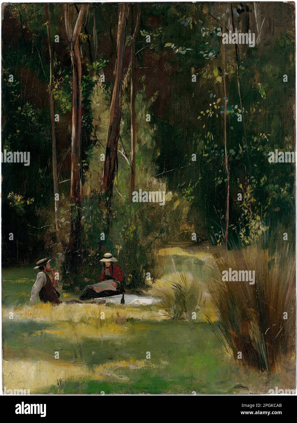 A Sunday afternoon circa 1886 by Tom Roberts Stock Photo - Alamy