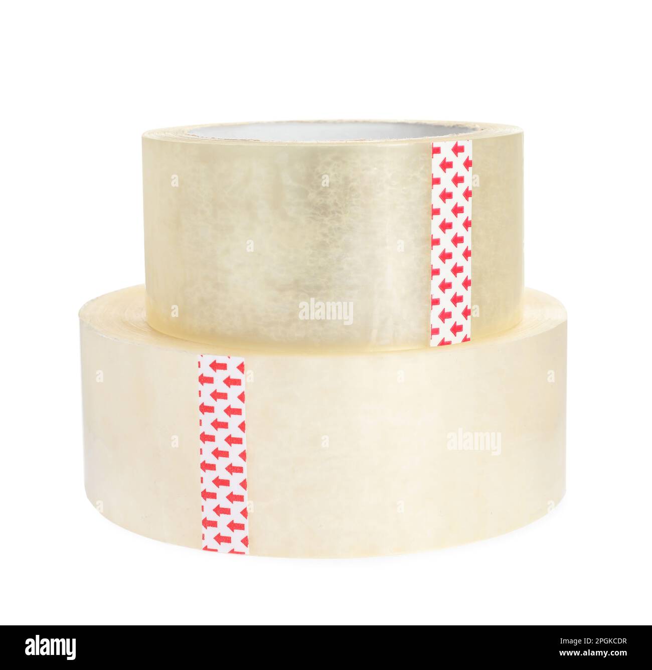 Rolls of adhesive tape isolated on white Stock Photo - Alamy