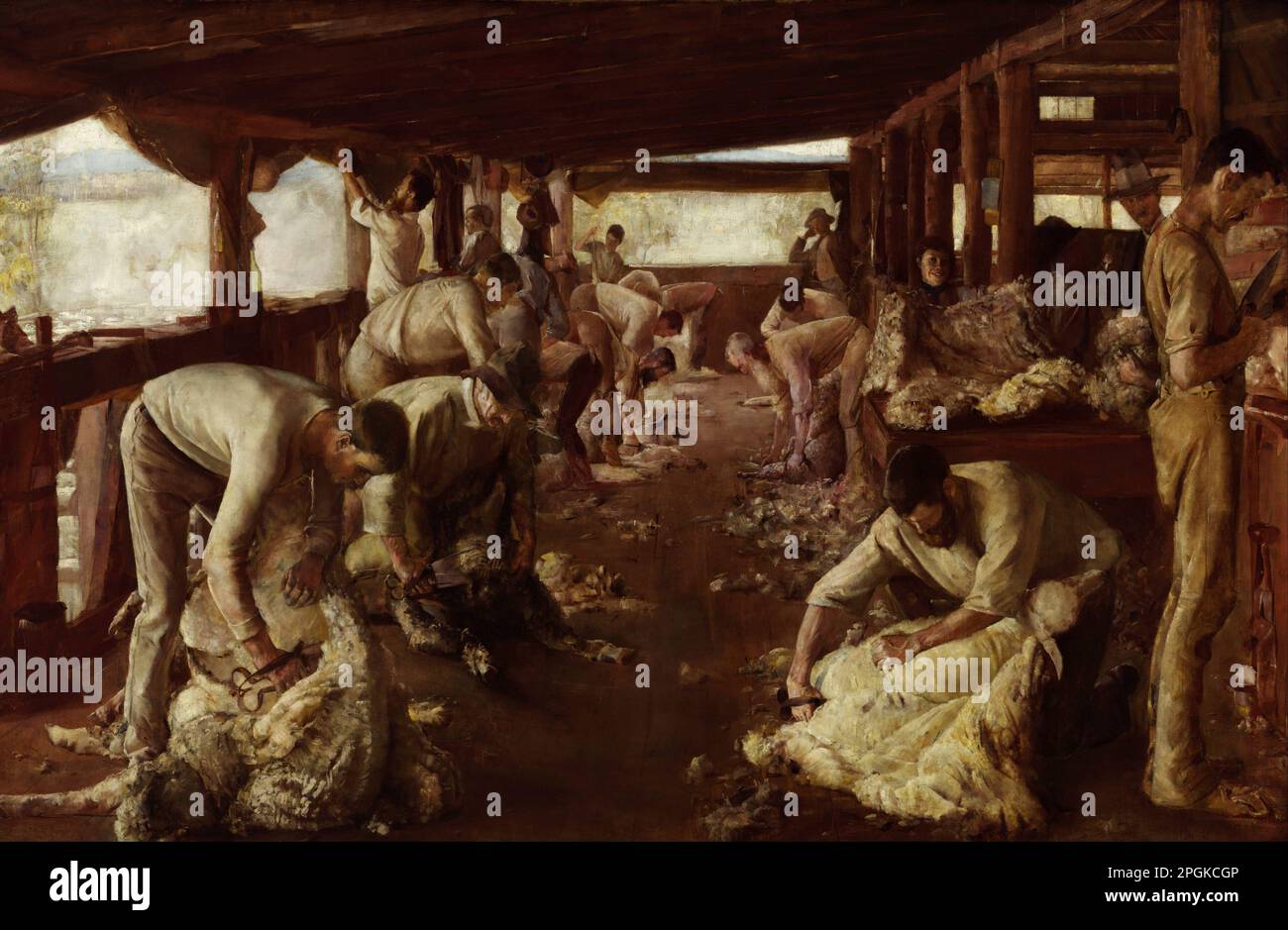 The Golden Fleece 1894 by Tom Roberts Stock Photo - Alamy