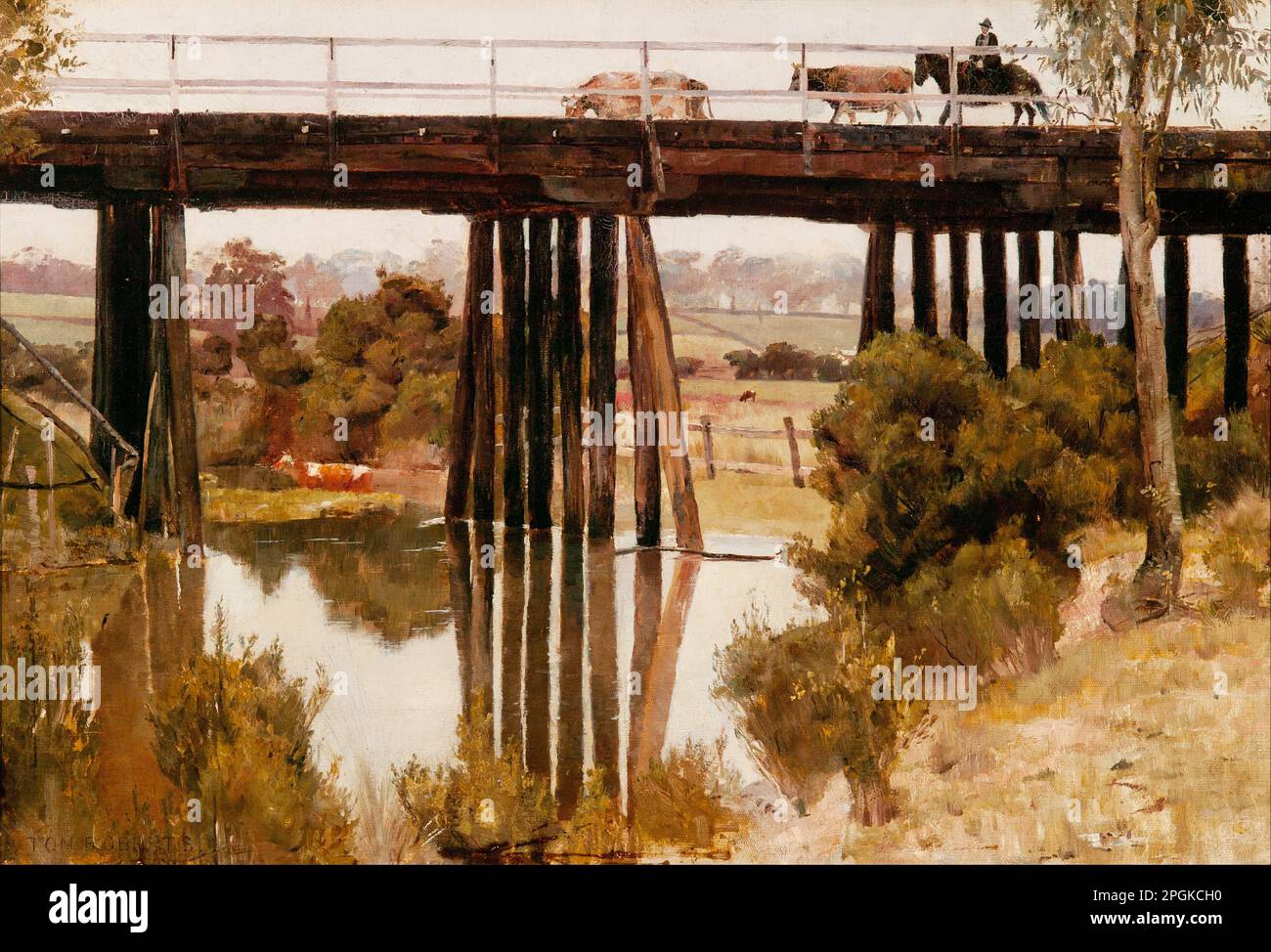 Winter morning after rain, Gardiner's Creek 1885 by Tom Roberts Stock ...