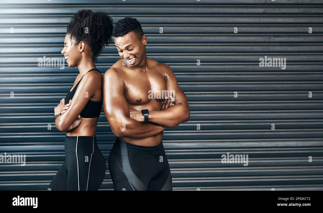 Making healthy and happy choices together. a sporty young couple ...