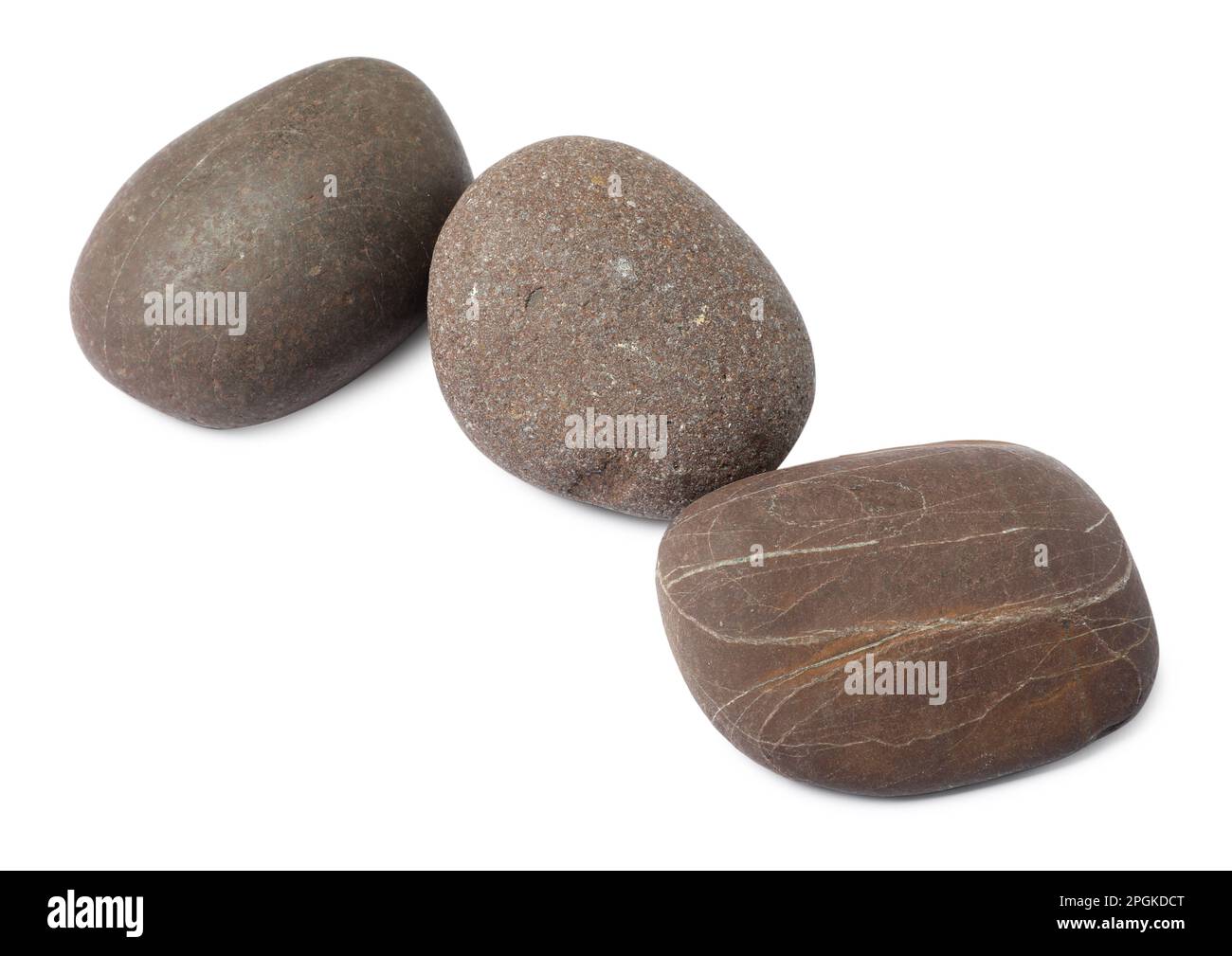 Group of different stones on white background Stock Photo - Alamy