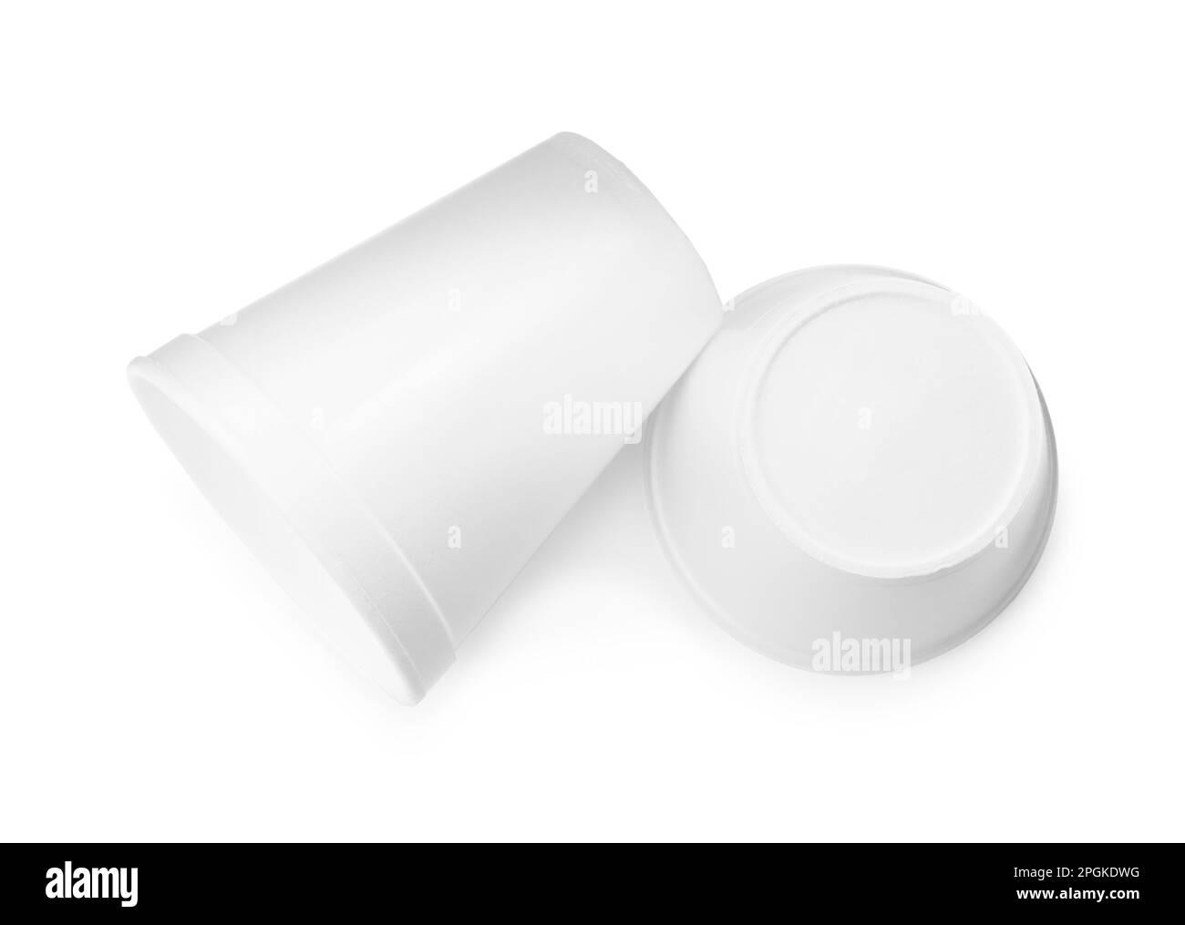 Top view plastic cups Cut Out Stock Images & Pictures - Alamy