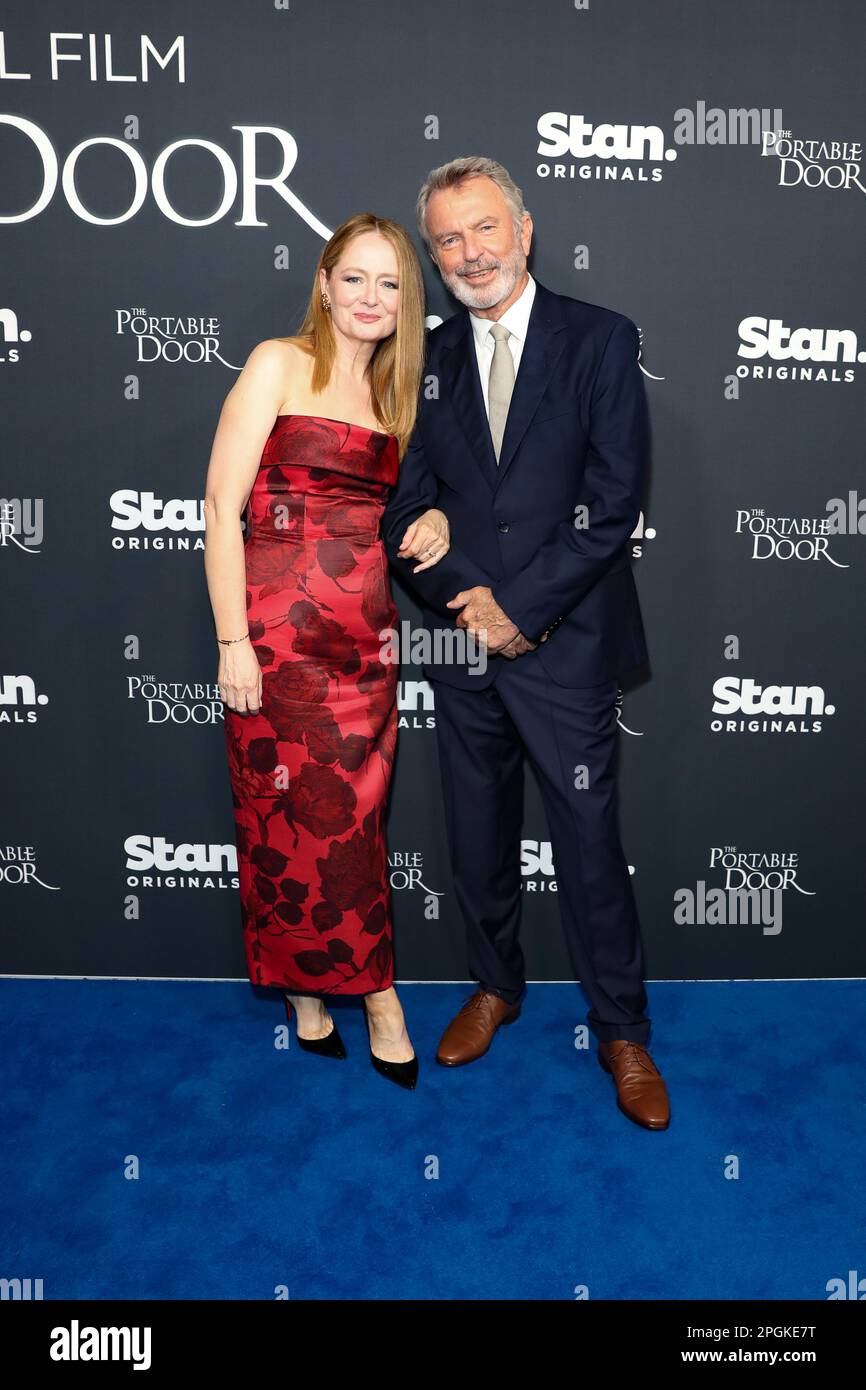 March 23, 2023: MIRANDA OTTO and SAM NEILL attends the World Premiere ...