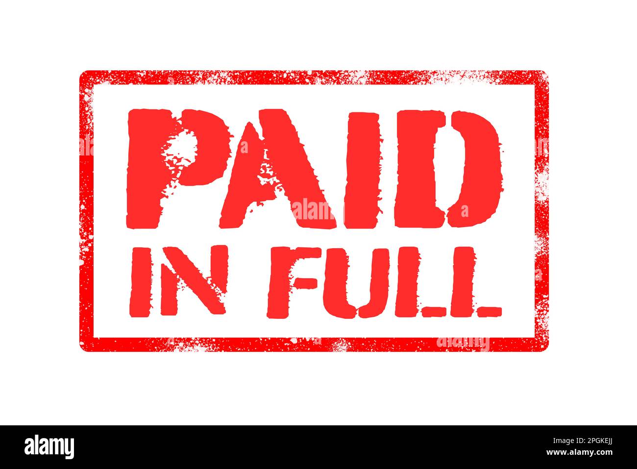 Paid in full stamp hi-res stock photography and images - Alamy