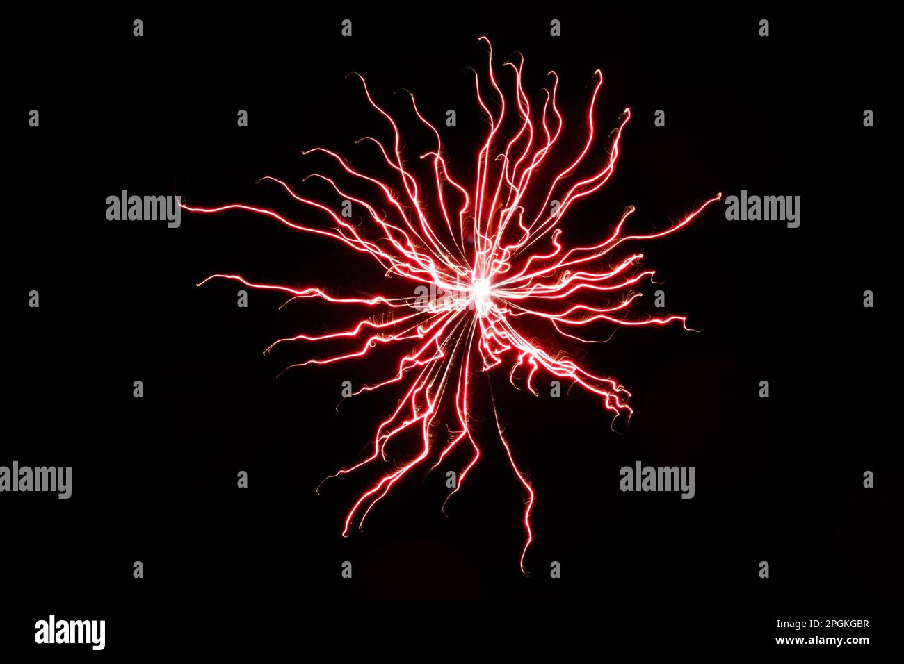 An awe-inspiring scene of colorful fireworks lighting up the night sky ...