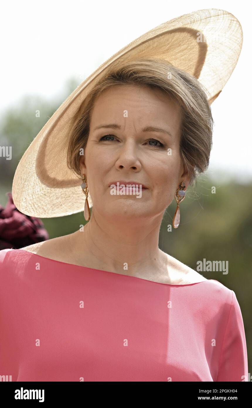 Pretoria, South Africa. 23rd Mar, 2023. Queen Mathilde of Belgium ...