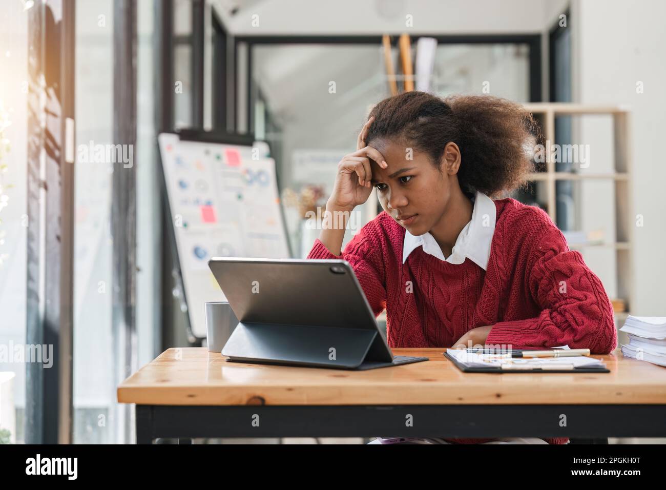 Stressed Student Computer