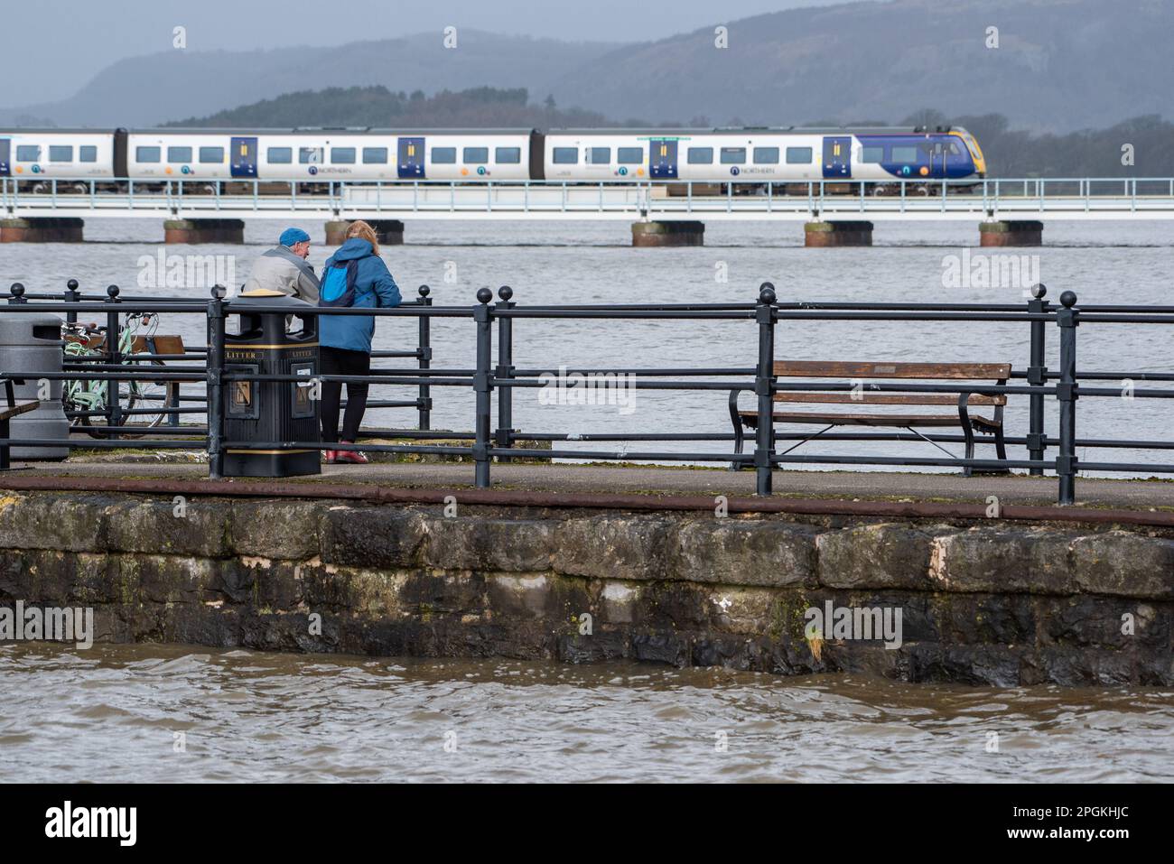Arnside pier hi-res stock photography and images - Alamy
