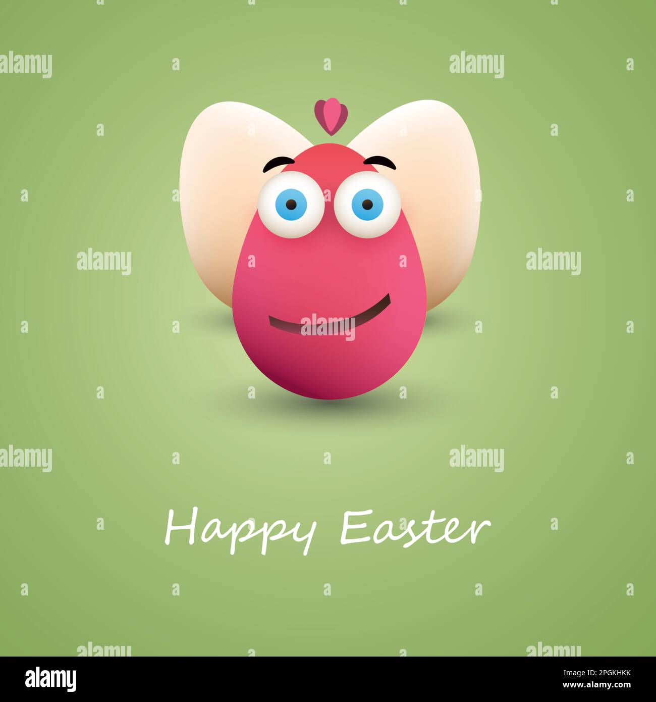 Funny Chicken Egg - Happy Easter Card Stock Vector Image & Art - Alamy