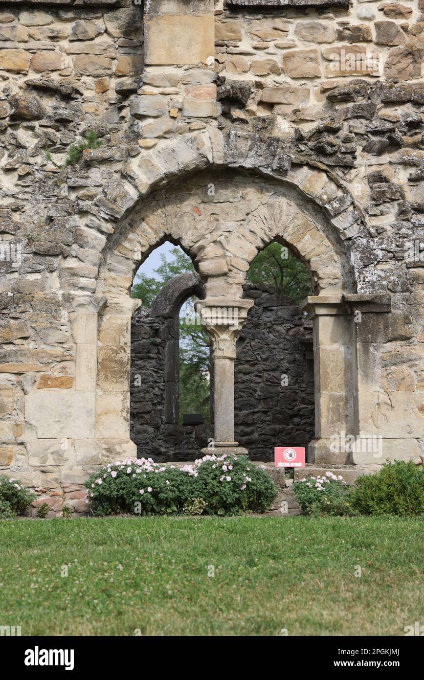 Mix of gothic & romanesque architecture in Cârța Monastery, Romania: a ...