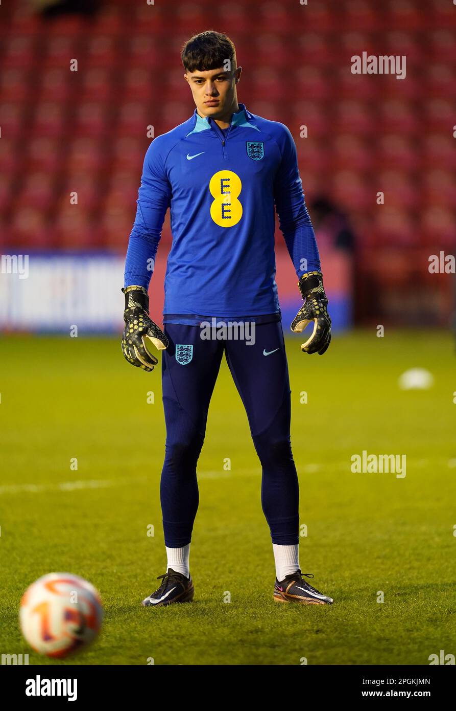 England goalkeeper Tommy Simkin during the UEFA European Under-19 ...