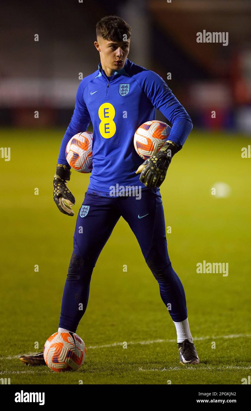 England goalkeeper Tommy Simkin during the UEFA European Under-19 ...
