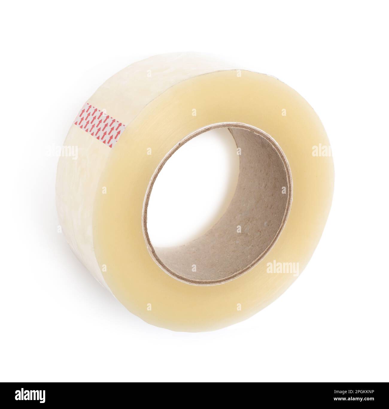 Roll of adhesive tape isolated on white Stock Photo - Alamy