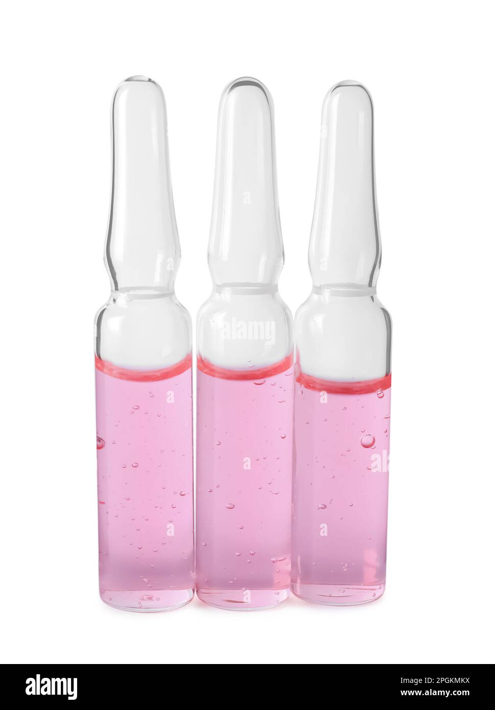 Pharmaceutical ampoules with medication on white background Stock Photo ...