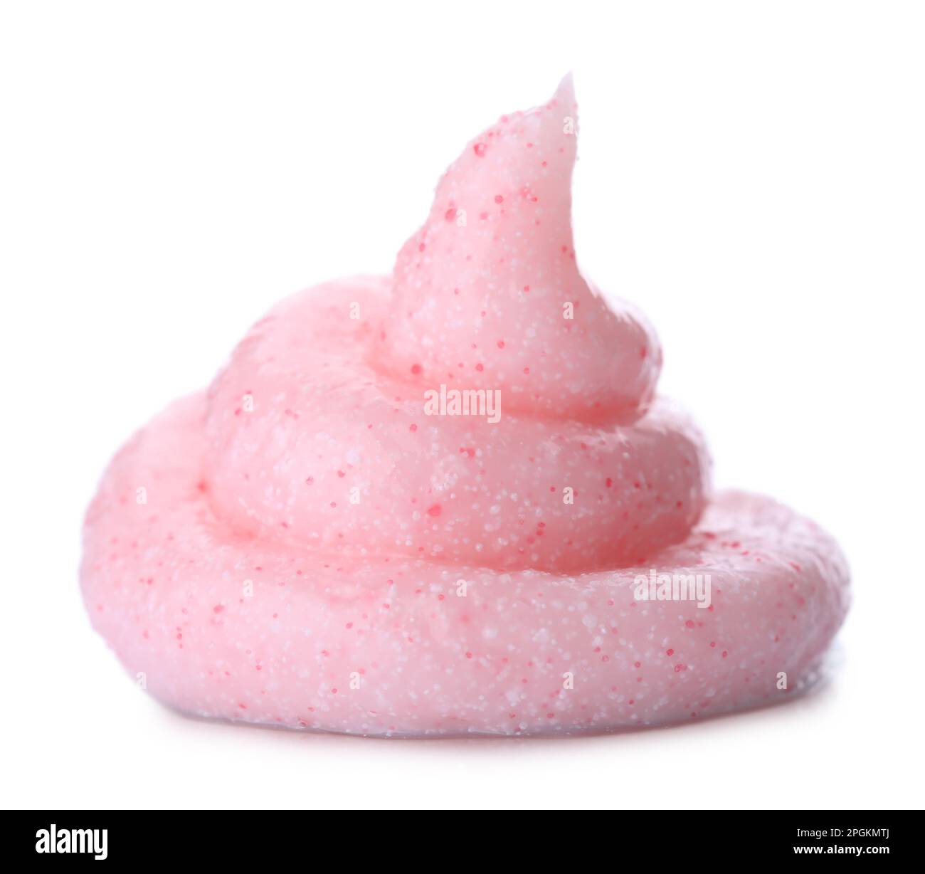Sample of pink shower gel isolated on white Stock Photo - Alamy