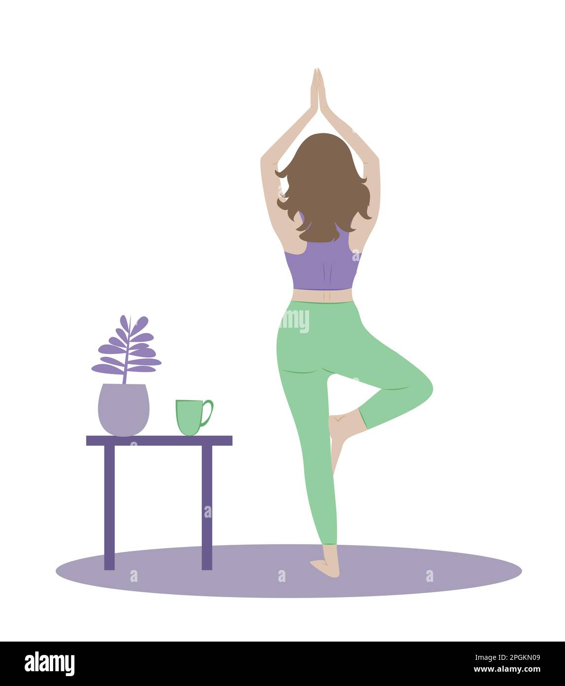 international yoga day. yoga body posture. Woman practicing yoga ...