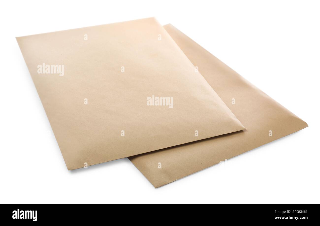 Kraft paper envelopes Cut Out Stock Images & Pictures - Alamy
