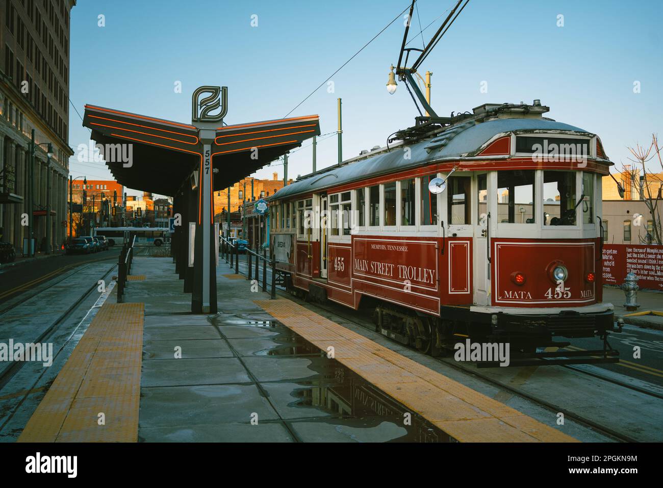 Memphis Trolley Electric Trolley Car Stock Photo Download Image Now