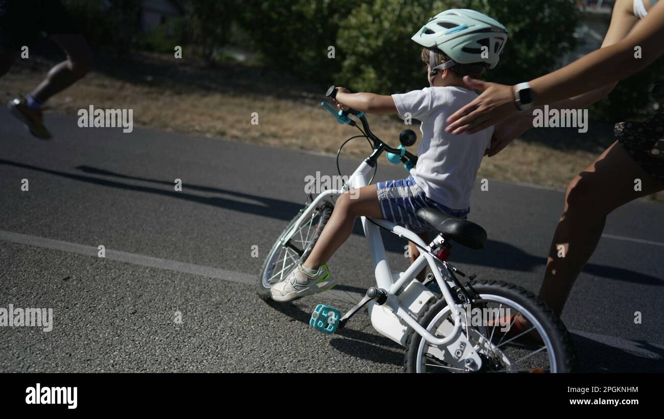 Child falling bicycle hi-res stock photography and images - Alamy