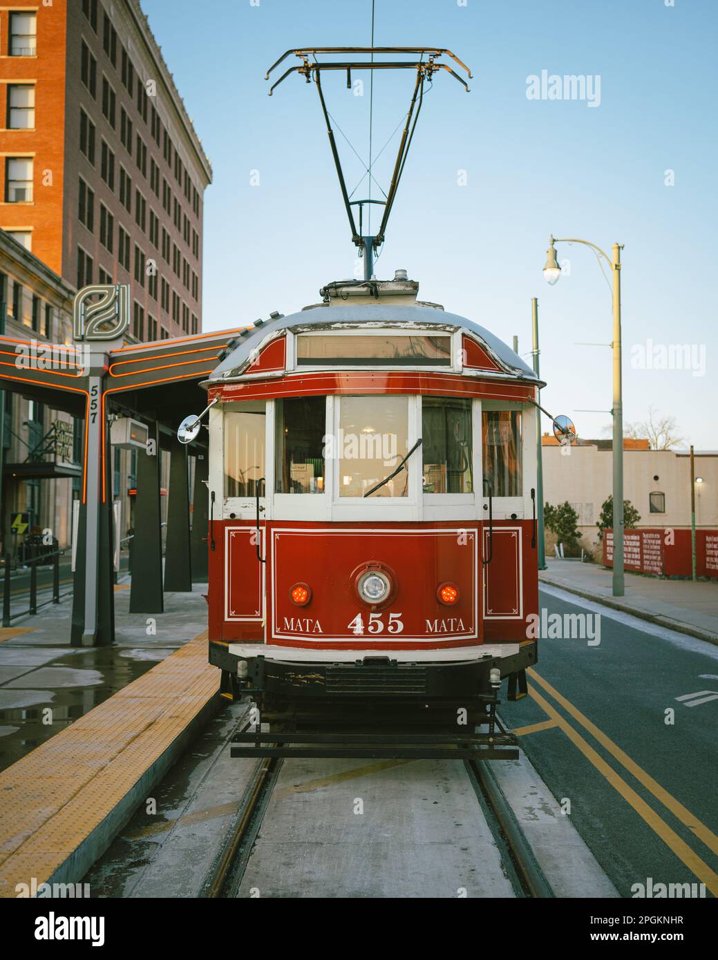 Historic trolley street scene hi-res stock photography and images - Alamy