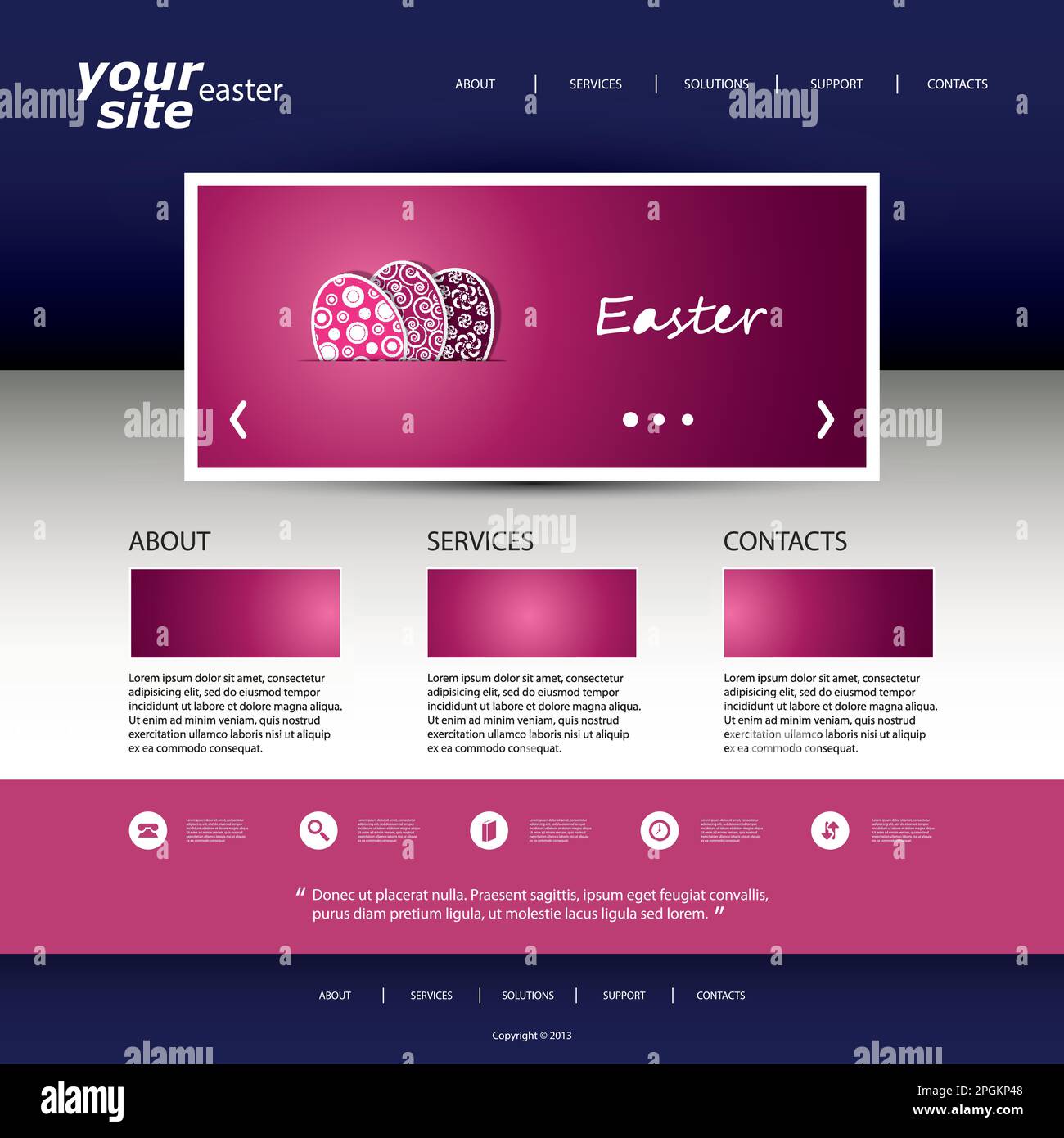 Easter theme banner Stock Vector Images - Alamy