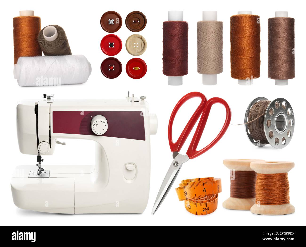 Different sewing supplies embroidery Cut Out Stock Images & Pictures ...