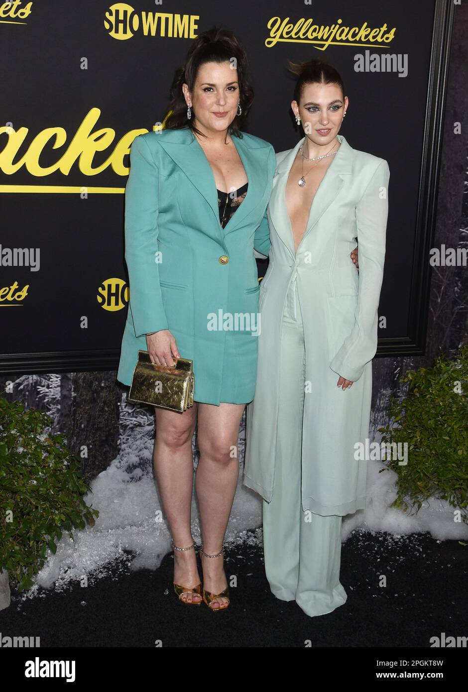 Melanie Lynskey and Sophie Nelisse arriving to Showtime's ...