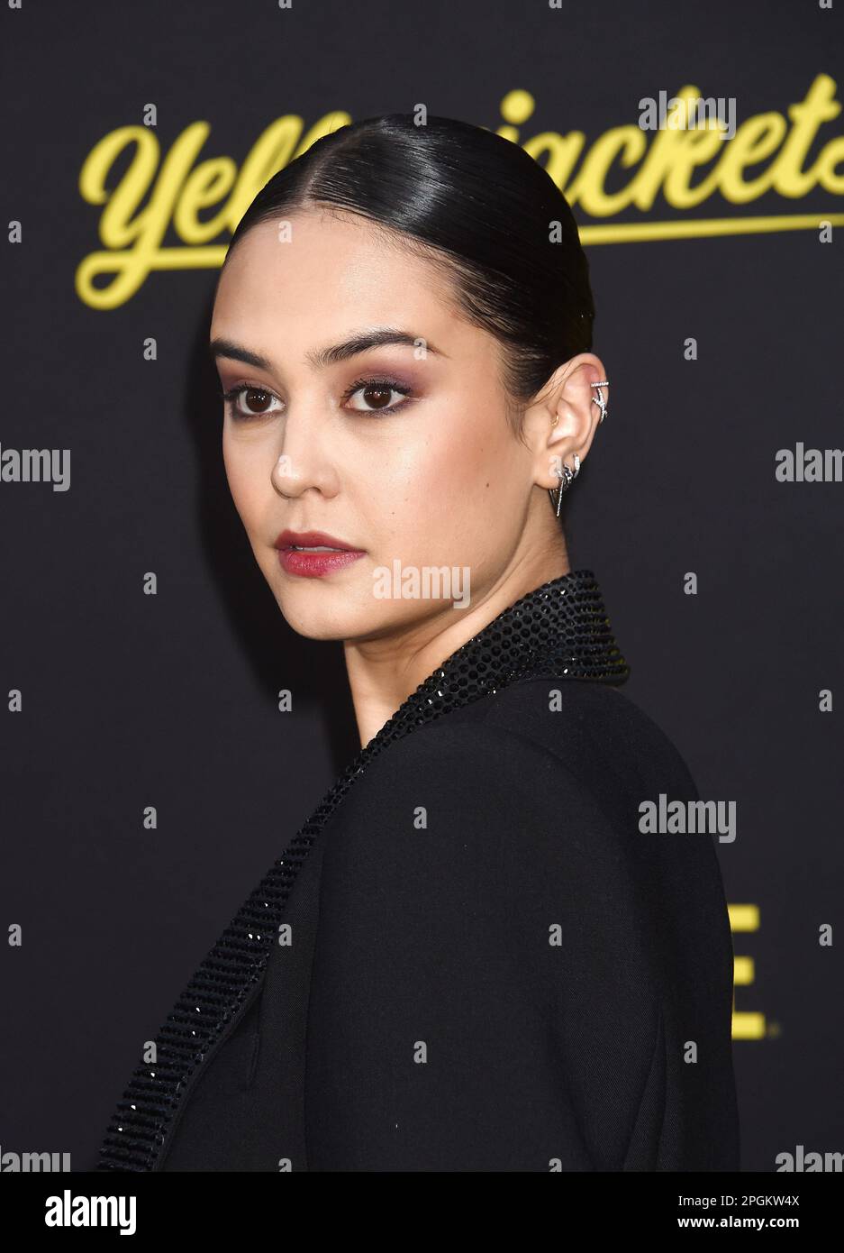 Courtney Eaton arriving to Showtime's "Yellowjackets" Season 2 World ...