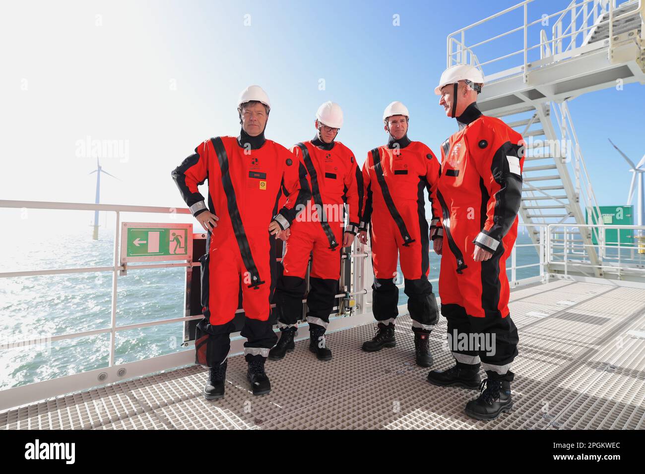 Helgoland, Germany. 23rd Mar, 2023. Robert Habeck (Bündnis 90/Die ...