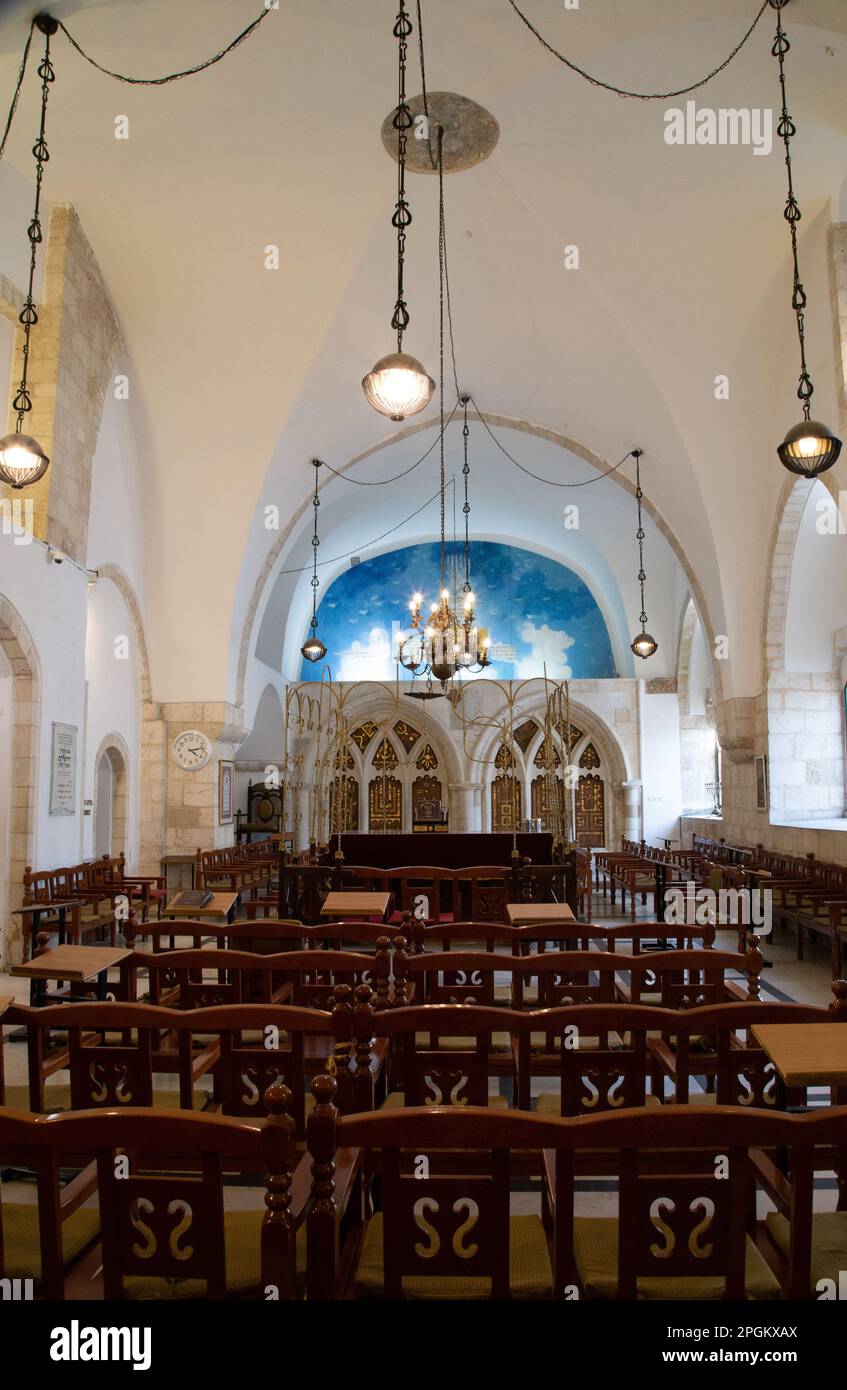 One of the Four Sephardic Synagogues located in the Jewish Quarter of ...