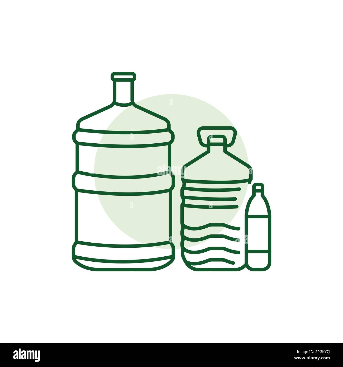 Plastic Bottles black line icon. Pictogram for web page, mobile app ...