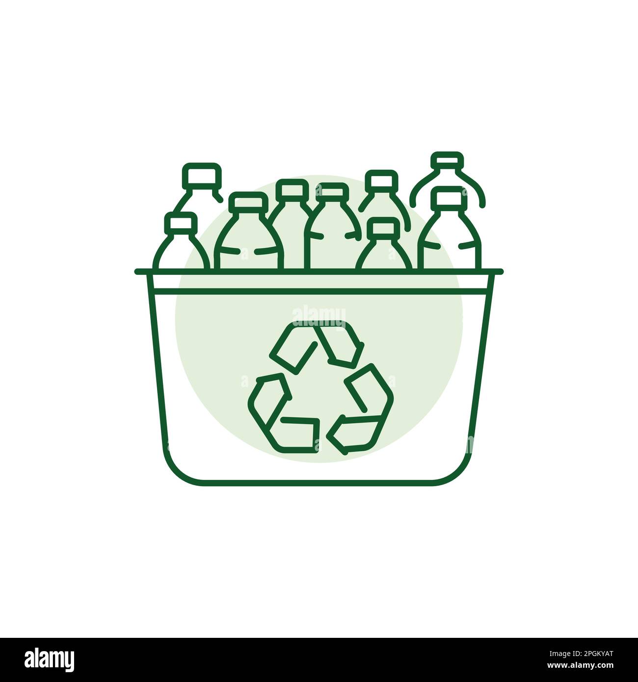 Recycle water bottles Stock Vector Images - Alamy