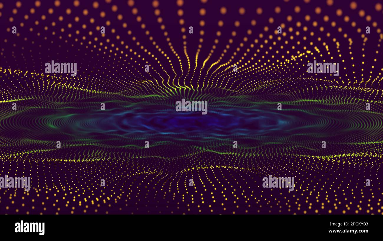 Abstract morphing background. Futuristic science infographic. Vector illustration. Trapcode Form ...