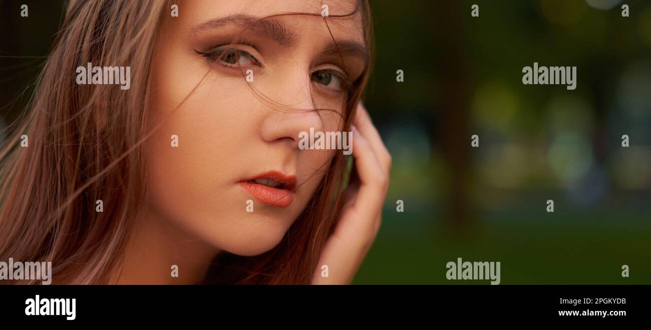 Big loss. Sad woman with negative emotion Stock Photo - Alamy