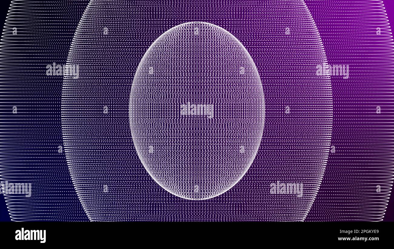 Point 3D Sphere. Technology background vector. Vector illustration ...