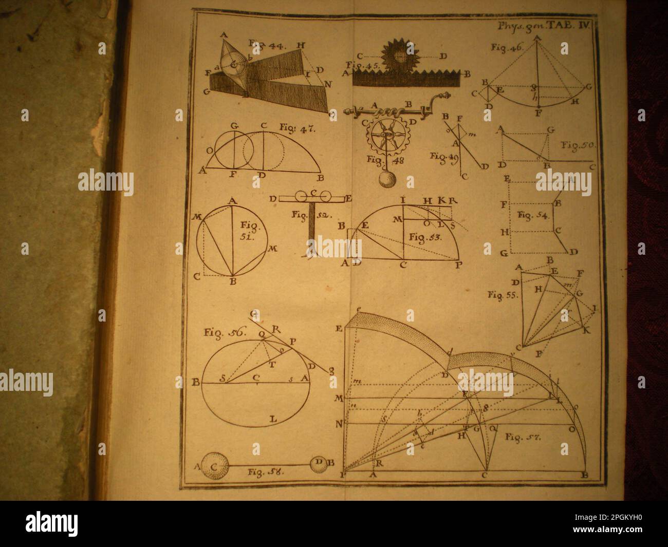 Plate IV from Horvath's Physica Generalis Stock Photo - Alamy