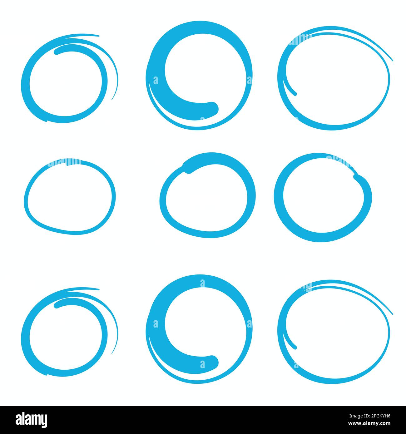 Blue Swirls with Swoosh Vector Accent Line Work Stock Vector Image ...