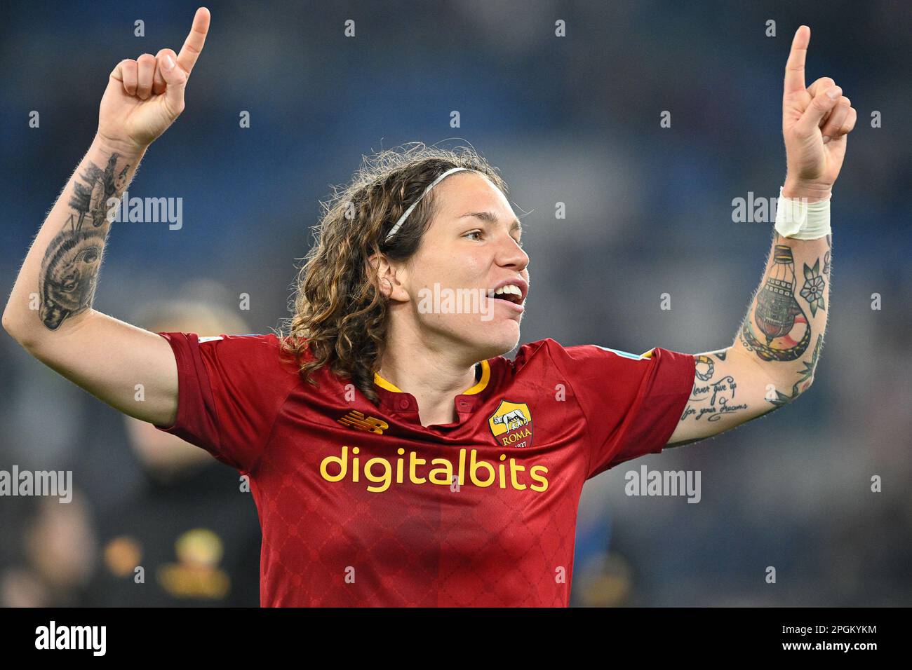 Stadio Olimpico, Rome, Italy. 21st Mar, 2023. Womens Champions League ...