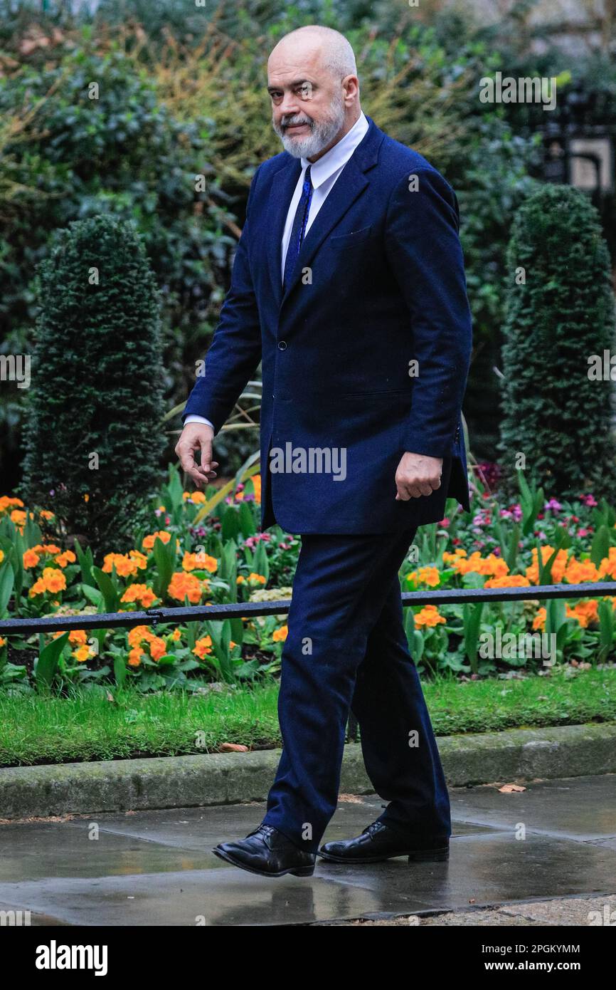 London, UK. 23rd Mar, 2023. Edi Rama. Rishi Sunak, MP, Prime Minister ...