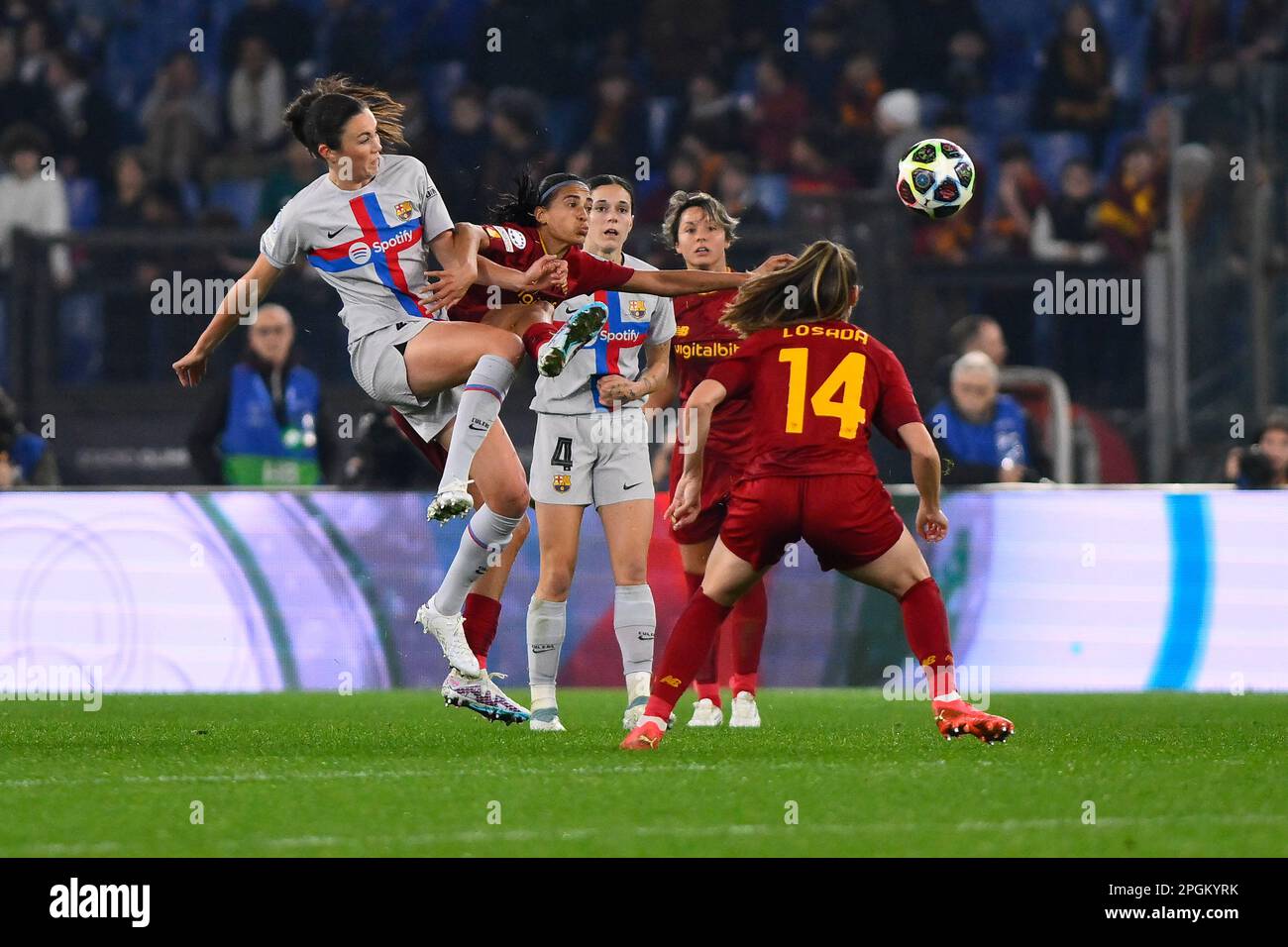 Rome, Italy. 21st Mar, 2023. Ingrid Syrstad Engen of FC Barcelona and ...