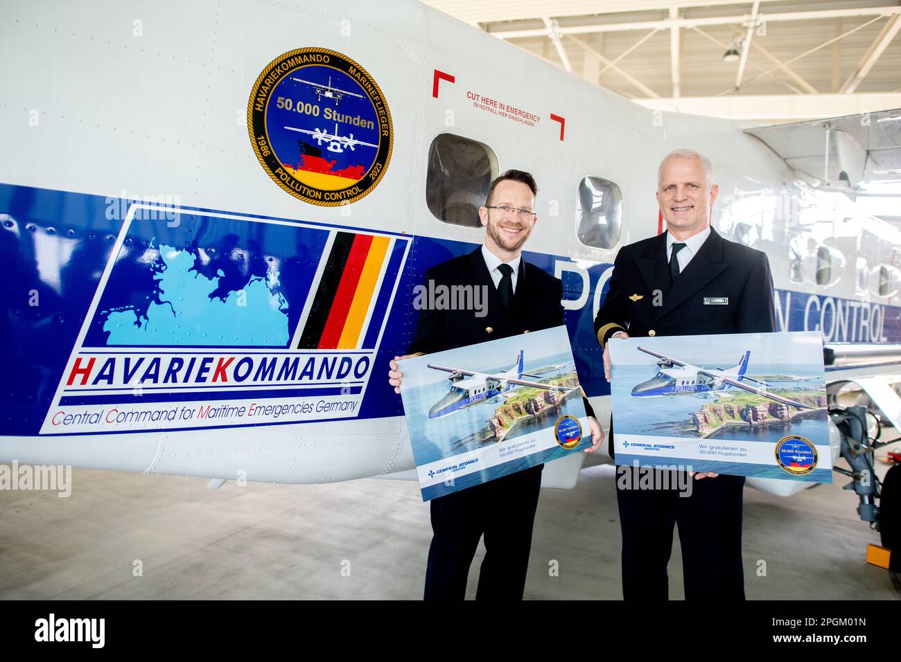 Nordholz, Germany. 23rd Mar, 2023. Robby Renner (l), Head of ...