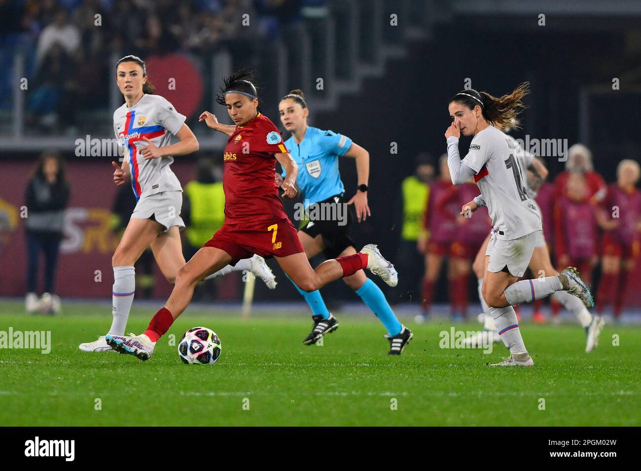 Rome, Italy. 21st Mar, 2023. Andressa Alves of AS Roma Women during the ...