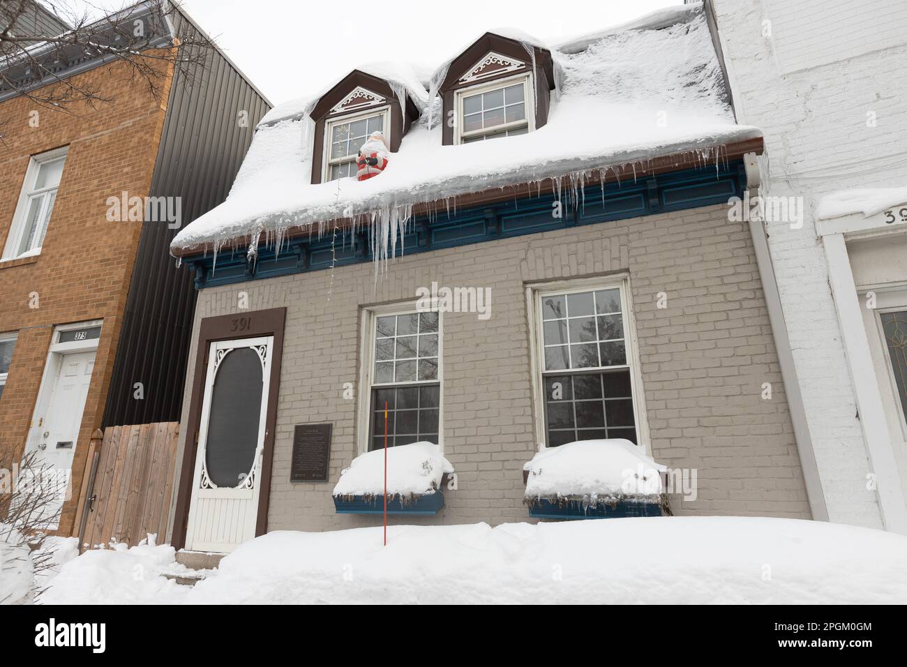 The house where famous Quebec singer Alys Robi grew up is pictured on ...