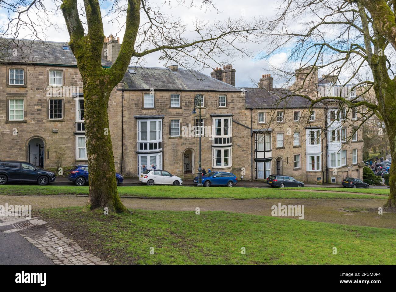 Hall Bank and The Slopes in the Peak District town of Buxton ...