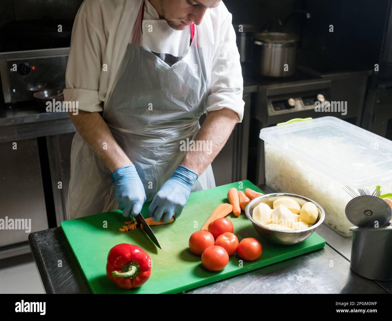 vegetable meal preparation healthy dish recipe Stock Photo - Alamy