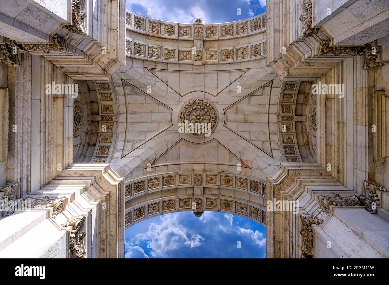 Augusta street triumphal arch in hi-res stock photography and images ...