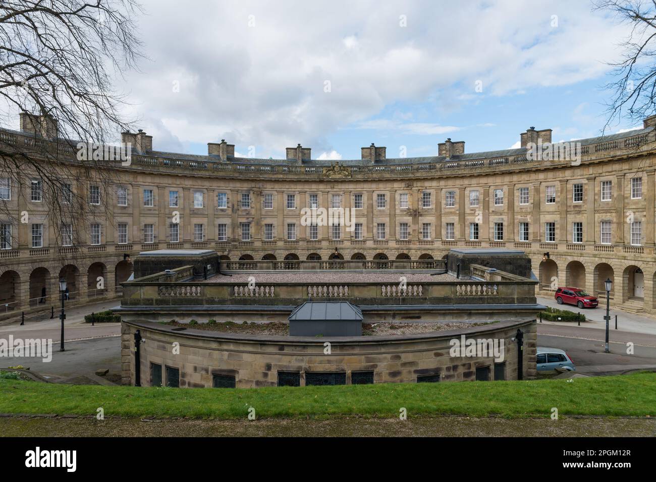 The Ensana Buxton Crescent Hotel in the Peak District town of Buxton ...