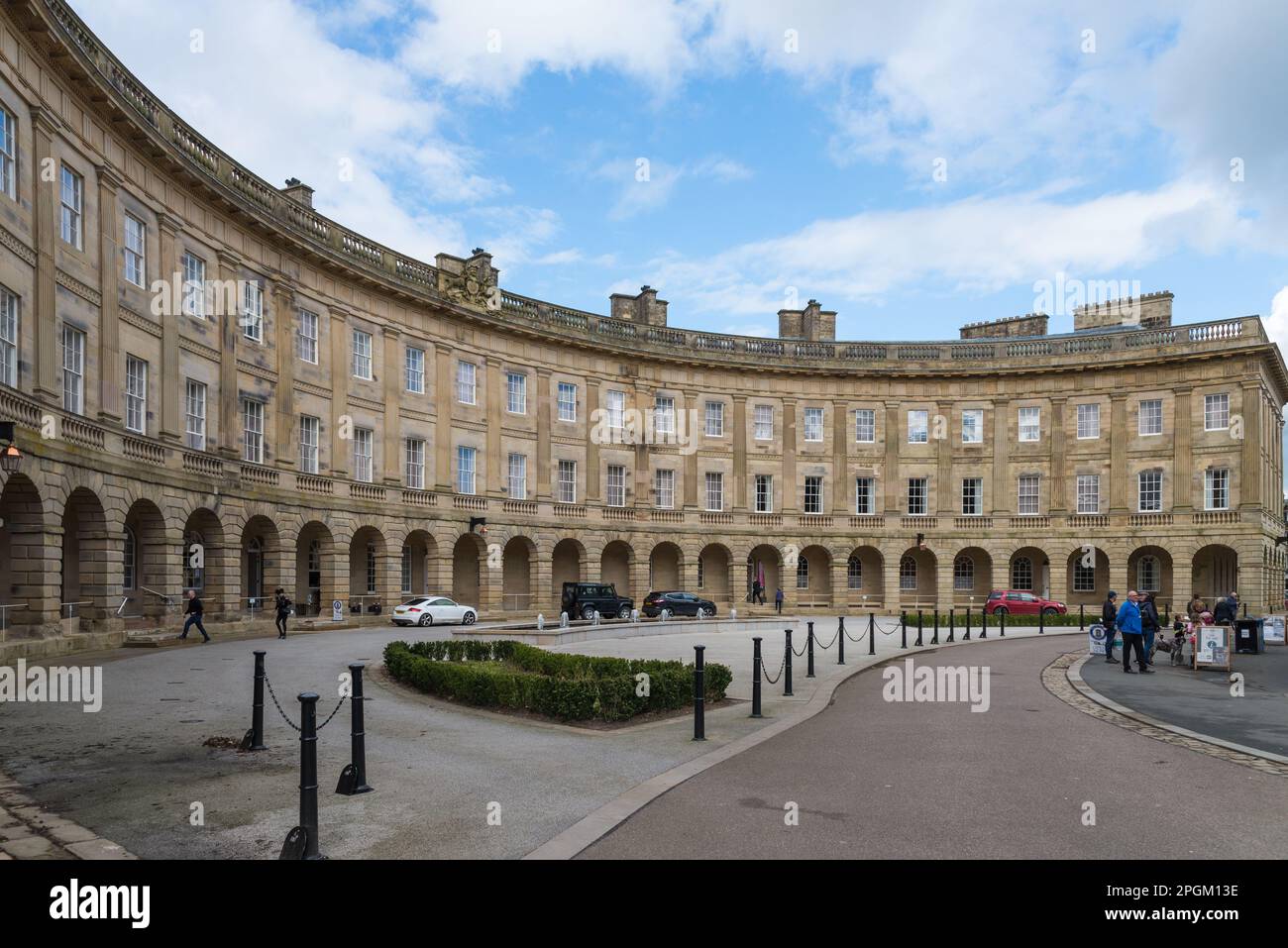 The Ensana Buxton Crescent Hotel in the Peak District town of Buxton ...
